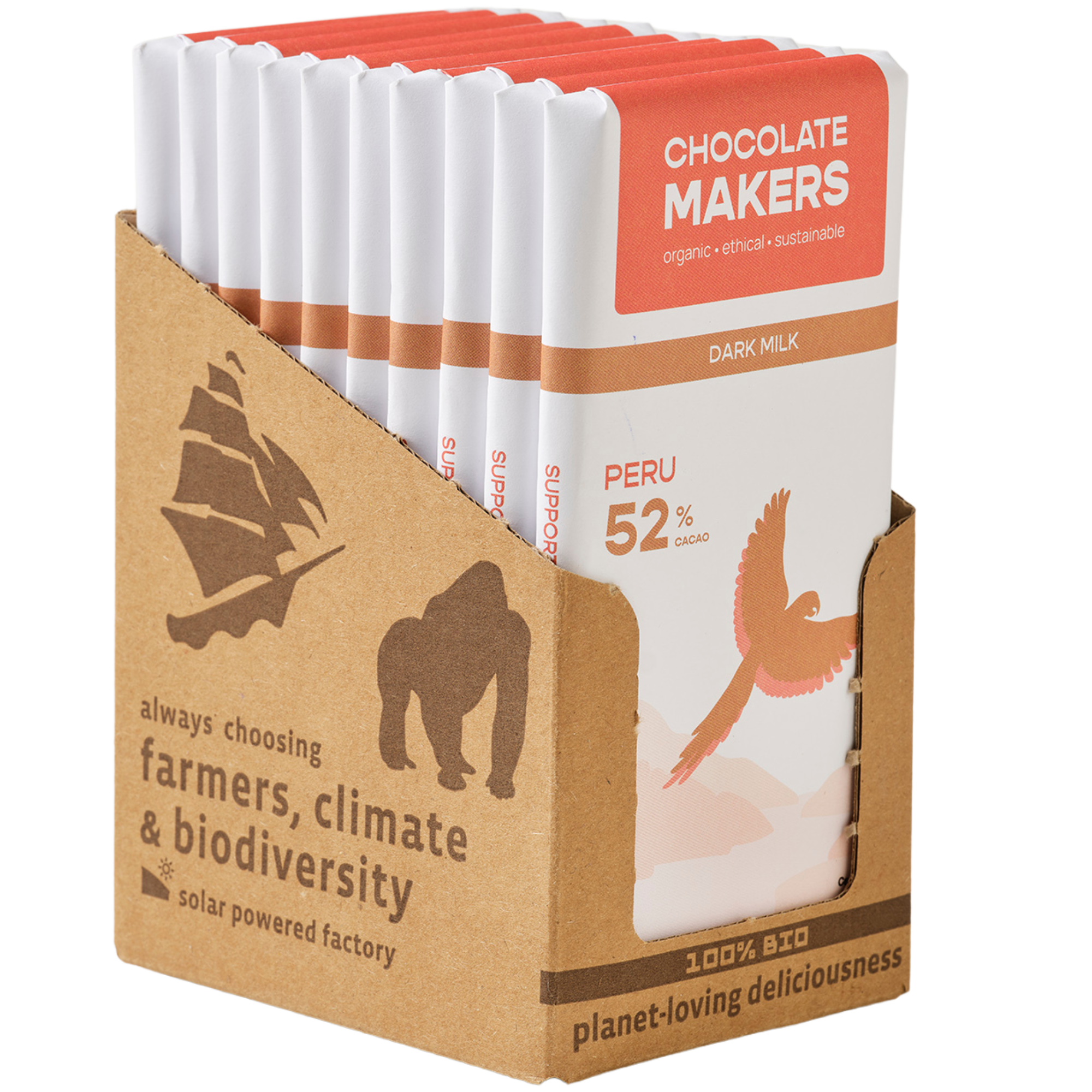Bio Peru Milk 52% (10 bars) – Chocolatemakers